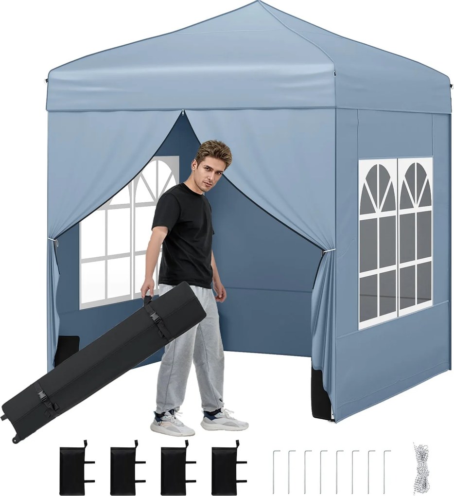Costway Pop Up pavilon Skládací zahradní pavilon s odnímatelnými bočními stěnami