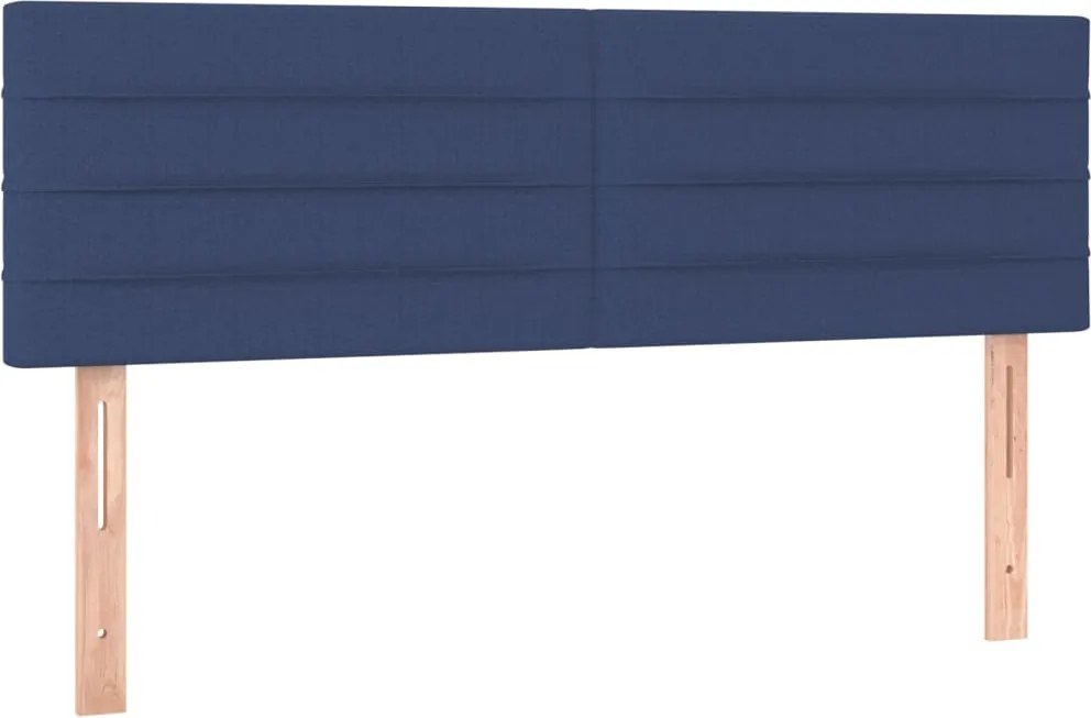 Box spring postel s matrací modrá 140x190 cm textil 3140695