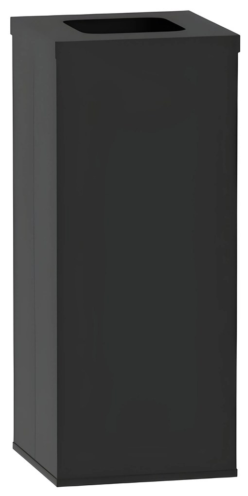 Koš na tříděný odpad 70 L, úchyt na pytel, černý/černý