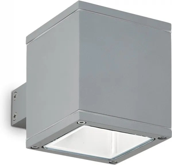 Ideal Lux 118666 venkovní nástěnné svítidlo Snif Square Grigio 1x40W|G9|IP44