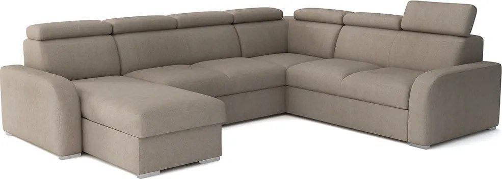 Sedací souprava OSLO U | 170x315x250 | rozkládací + 2x úložný prostor | VÝBĚR TKANIN