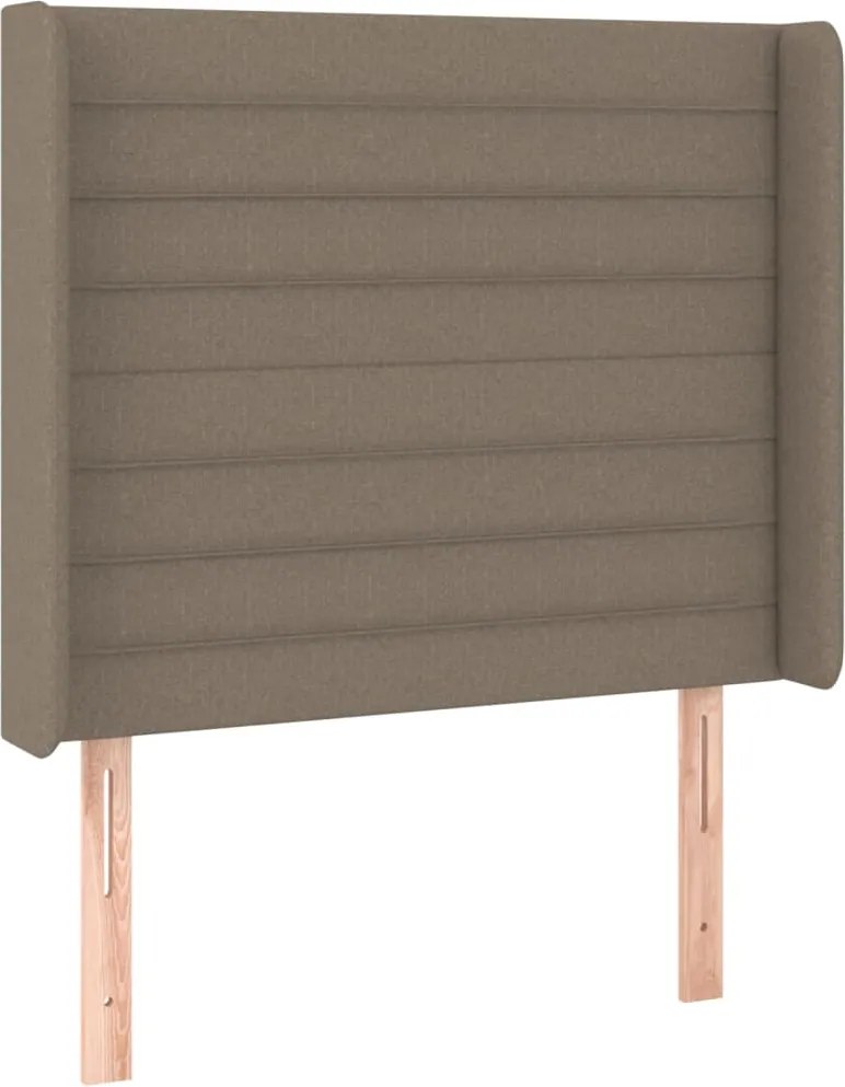Box spring postel s matrací a LED taupe 80 x 200 cm textil 3138913