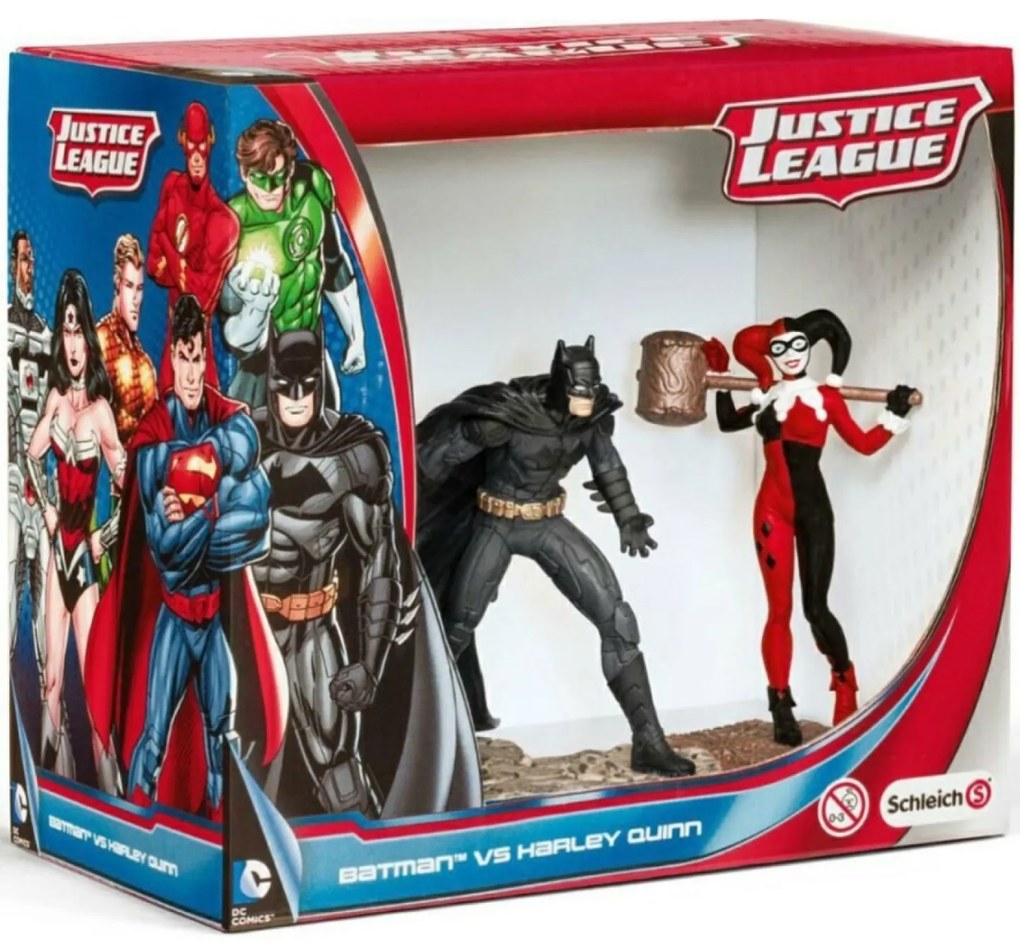 Schleich 22514 justice league - batman vs. harley quinn