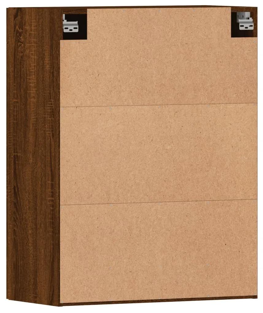 Nástěnné skříňky 2 ks hnědý dub kompozitní dřevo,  3197904