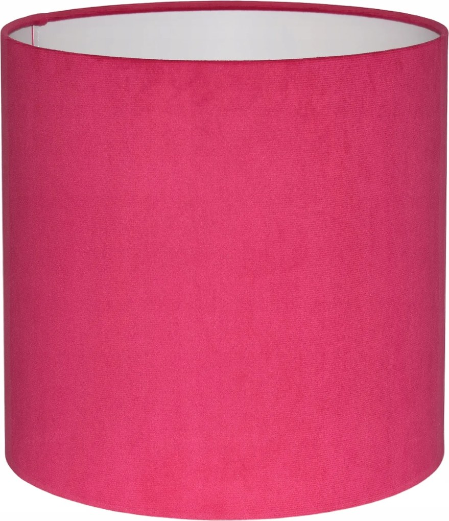 Stínidlo na stojací lampu Závěsný válec 15/15 cm E27 Magenta Růžová Matera