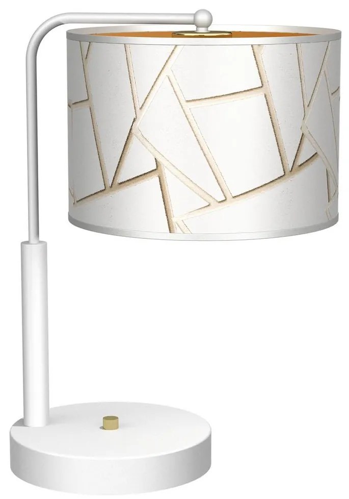 Milagro | Stolní lampa ZIGGY 1xE27/60W/230V bílá/zlatá | MI1563