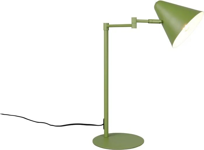 Zelená stolní lampa s ohybatelnou konstrukcí (výška 50,5 cm) Cosima – Trio