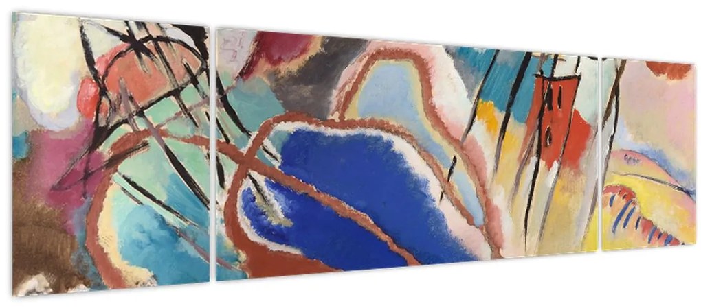 Obraz -  Vasily Kandinsky, Improvisation No. 30 (Cannons), reprodukce (170x50 cm)