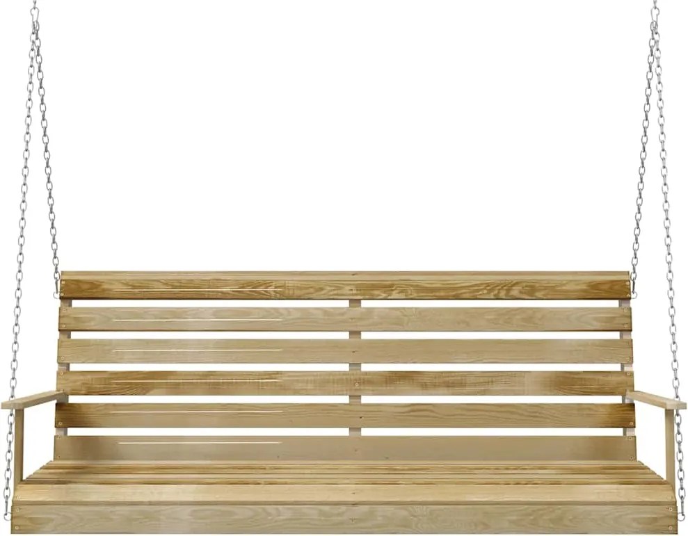 Houpací lavice impregnovaná borovice 155 x 65 x 60 cm 316065