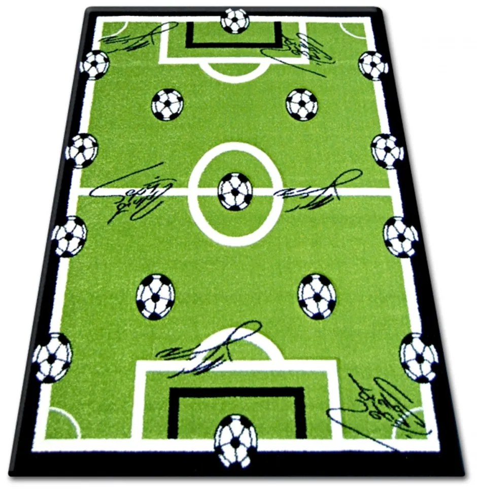 Dětský kusový koberec Fotbalové hřiště zelený 2, Velikosti 240x330cm