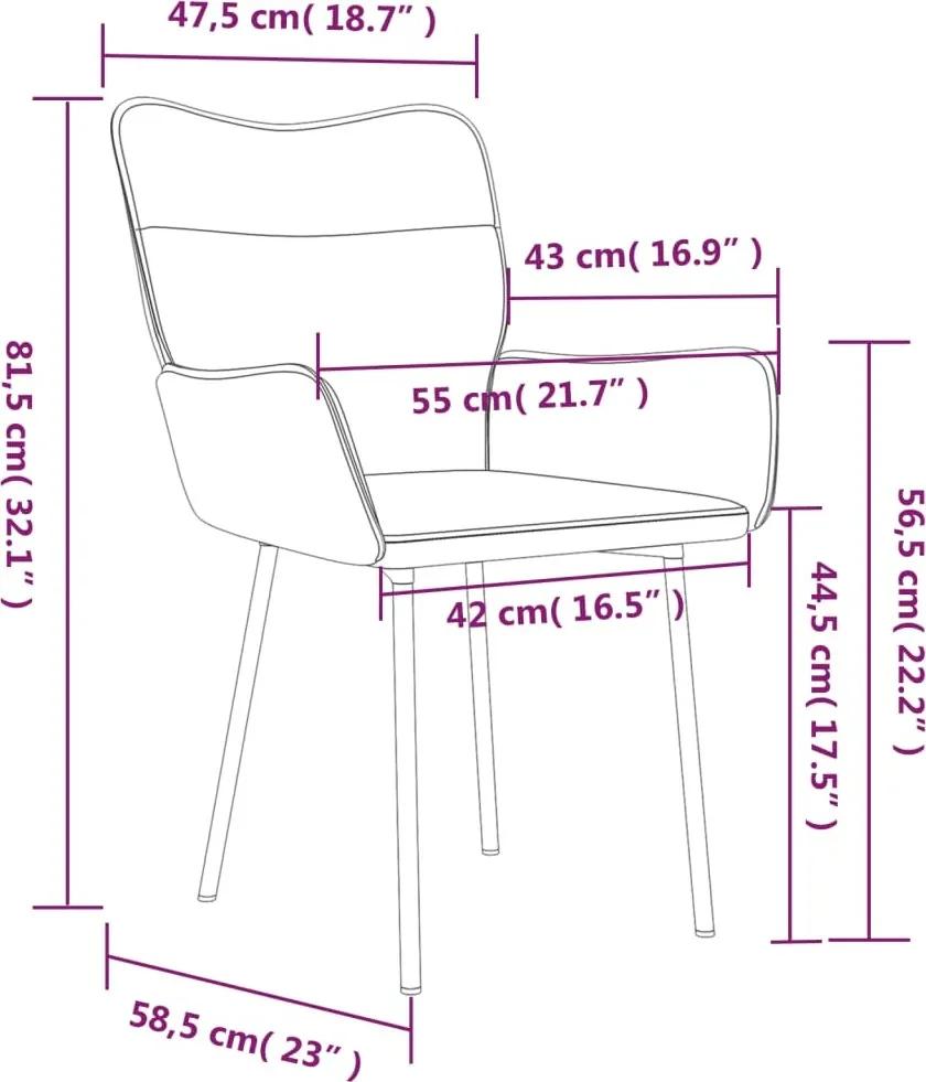 vidaXL Jídelní židle 2 ks samet [344828] Barva: Růžová