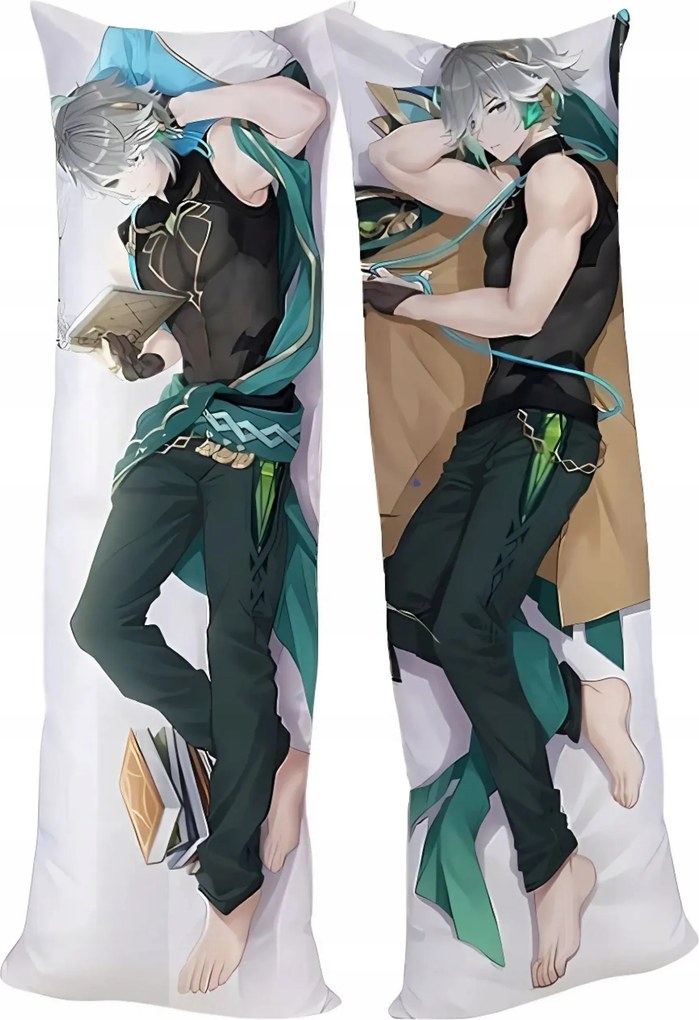 Polštář S Povlakem 150 X 50 CM Dakimakura Anime Alhaitham Genshin Impact
