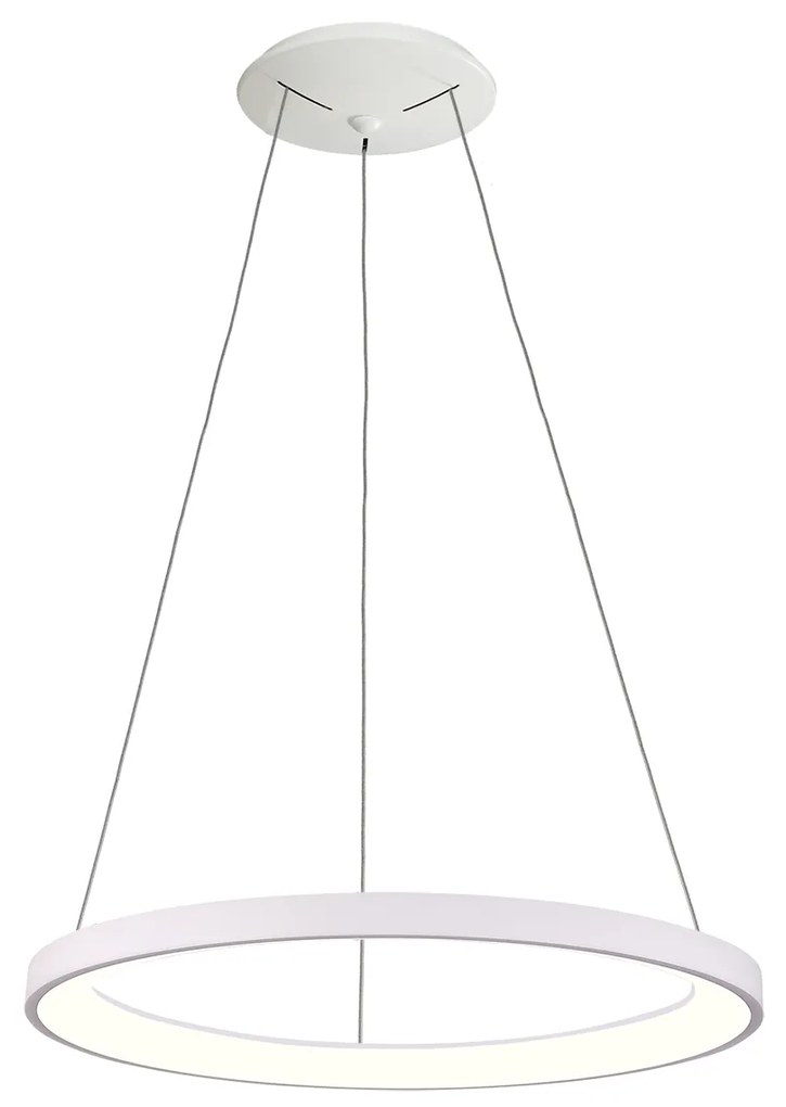 ACB Iluminacion Závěsné LED svítidlo GRACE, ⌀ 58 cm, 50W, CRI90 Barva: Černá, Teplota světla: CCT switch 2700/3000K, Stmívání: Casambi