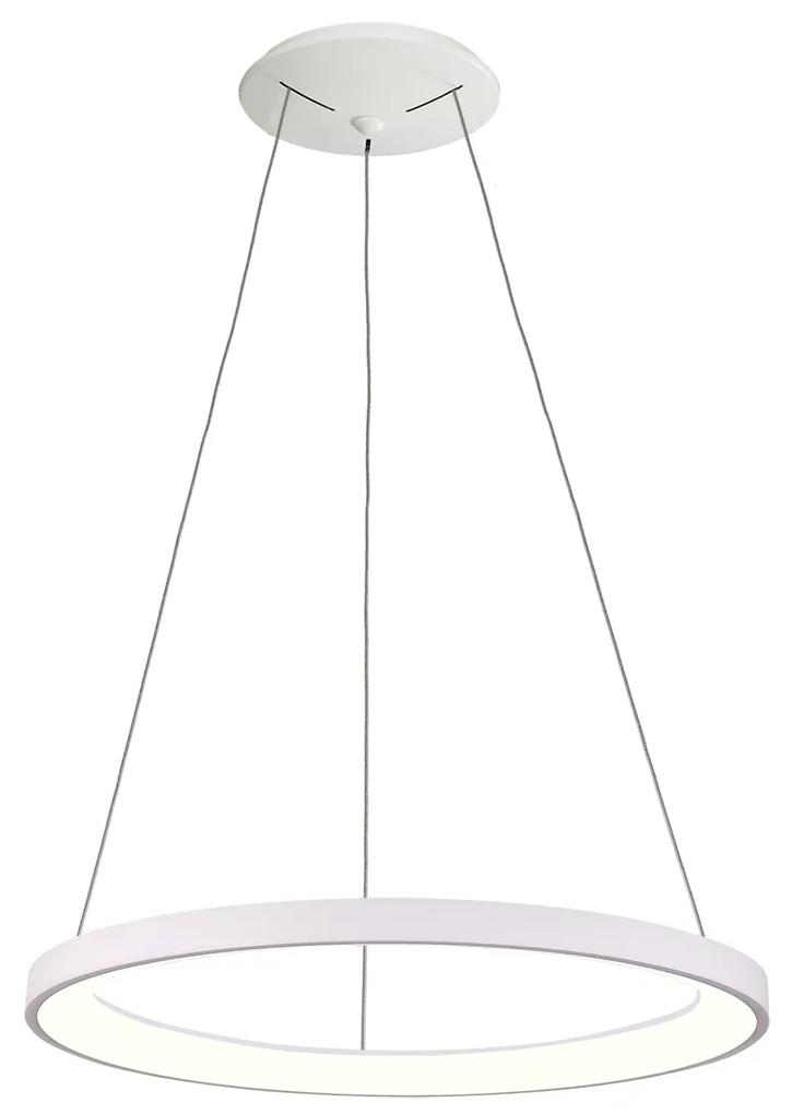 ACB Iluminacion Závěsné LED svítidlo GRACE, ⌀ 58 cm, 50W, CRI90 Barva: Černá, Teplota světla: CCT switch 2700/3000K, Stmívání: DALI/PUSH