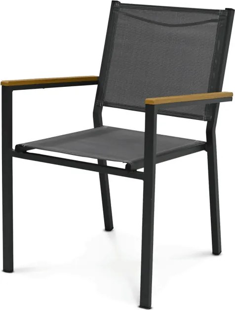 Zahradní židle šedá AZC-L1303 GREY - drobná chyba z výroby
