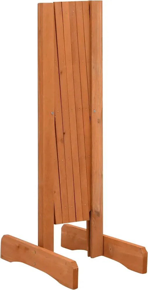 Zahradní trelážový plot oranžový 120 x 60 cm masivní jedle 314822
