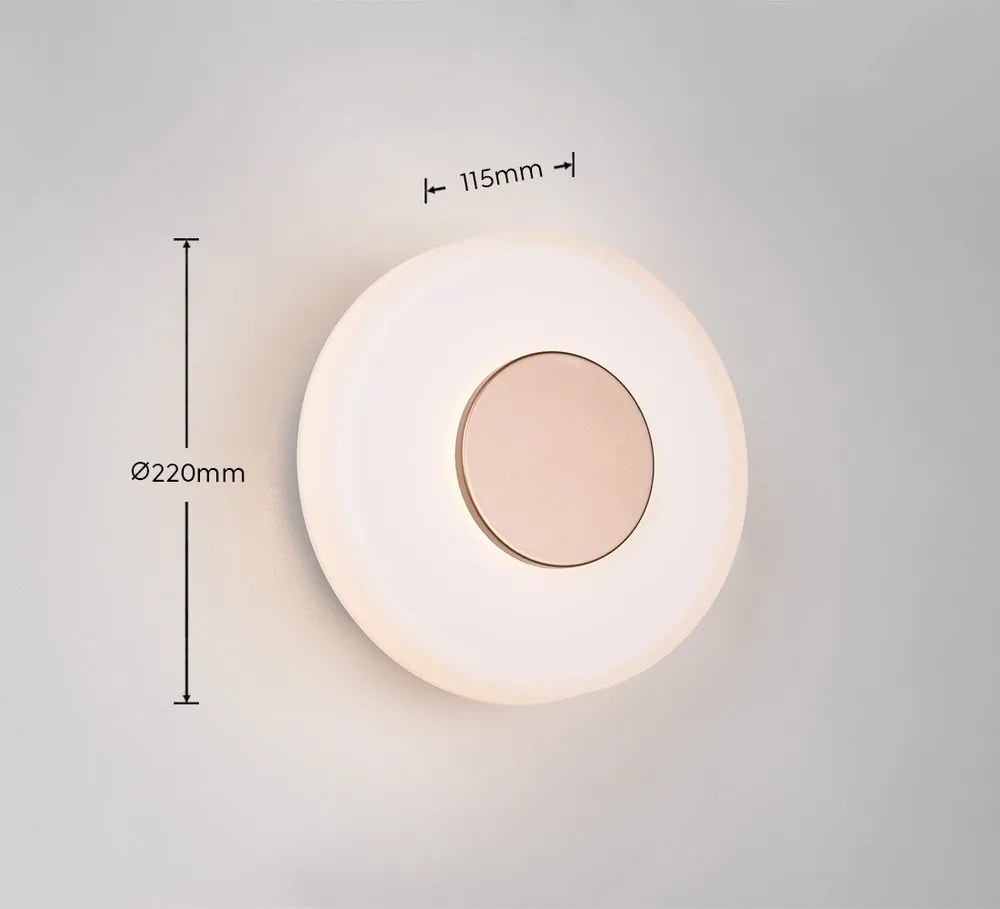 Béžové LED stmívatelné nástěnné svítidlo ø 22 cm Celeste – Trio