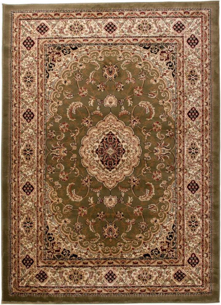 Kusový koberec klasický vzor 7 zelený, Velikosti 70x140cm