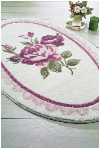 Růžová předložka do koupelny Confetti Bathmats Rosa, 66 x 107 cm