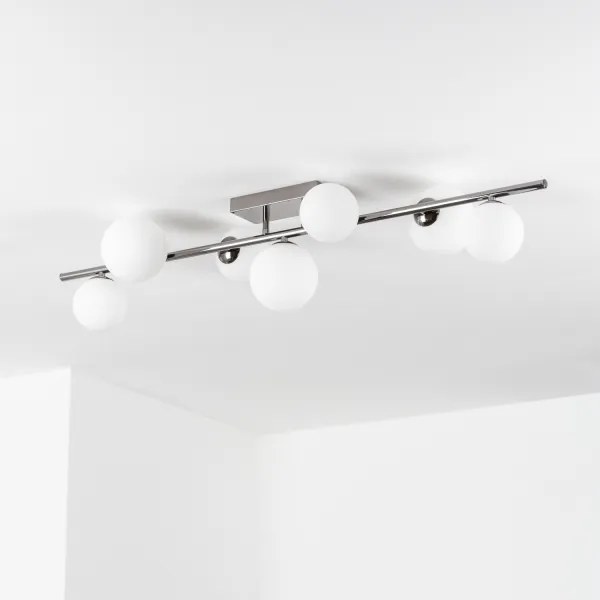 Brilagi - LED Přisazený lustr MILLA 7xG9/3W/230V černý chrom/bílá