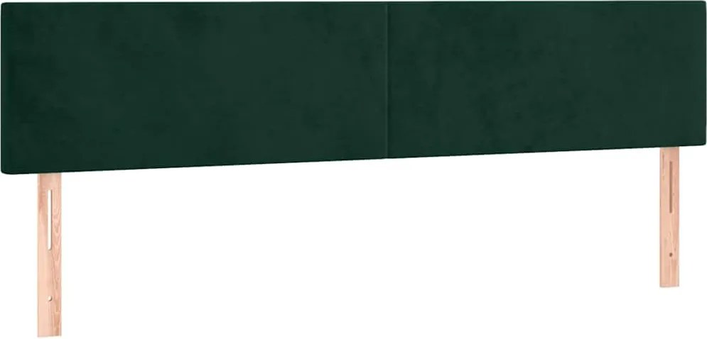 Box spring postel s matrací tmavě zelená 120x190 cm samet 3269986