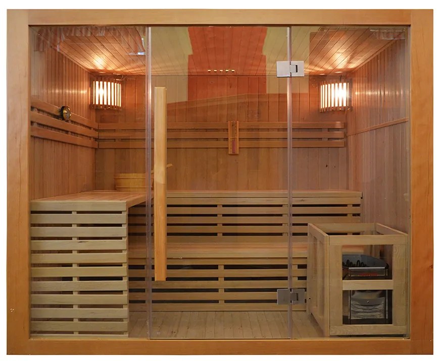 M-SPA - Suchá sauna s kamny 200 x 180 x 200 cm