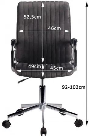 Otočná židle FD-24, černá