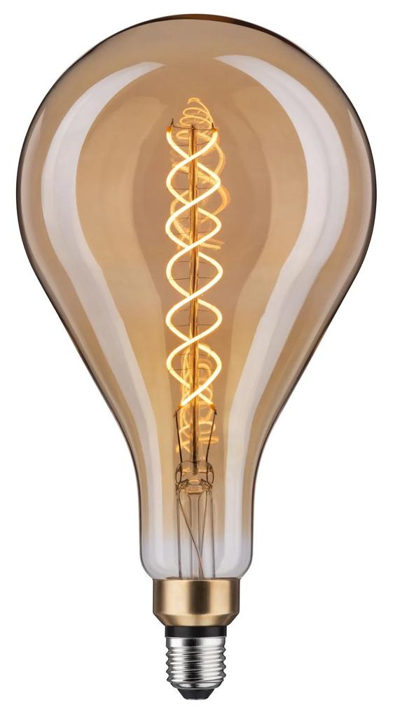 Paulmann 28592 LED vintage zlatá žárovka, 7W LED E27 2000K stmívatelná, výška 31,5cm