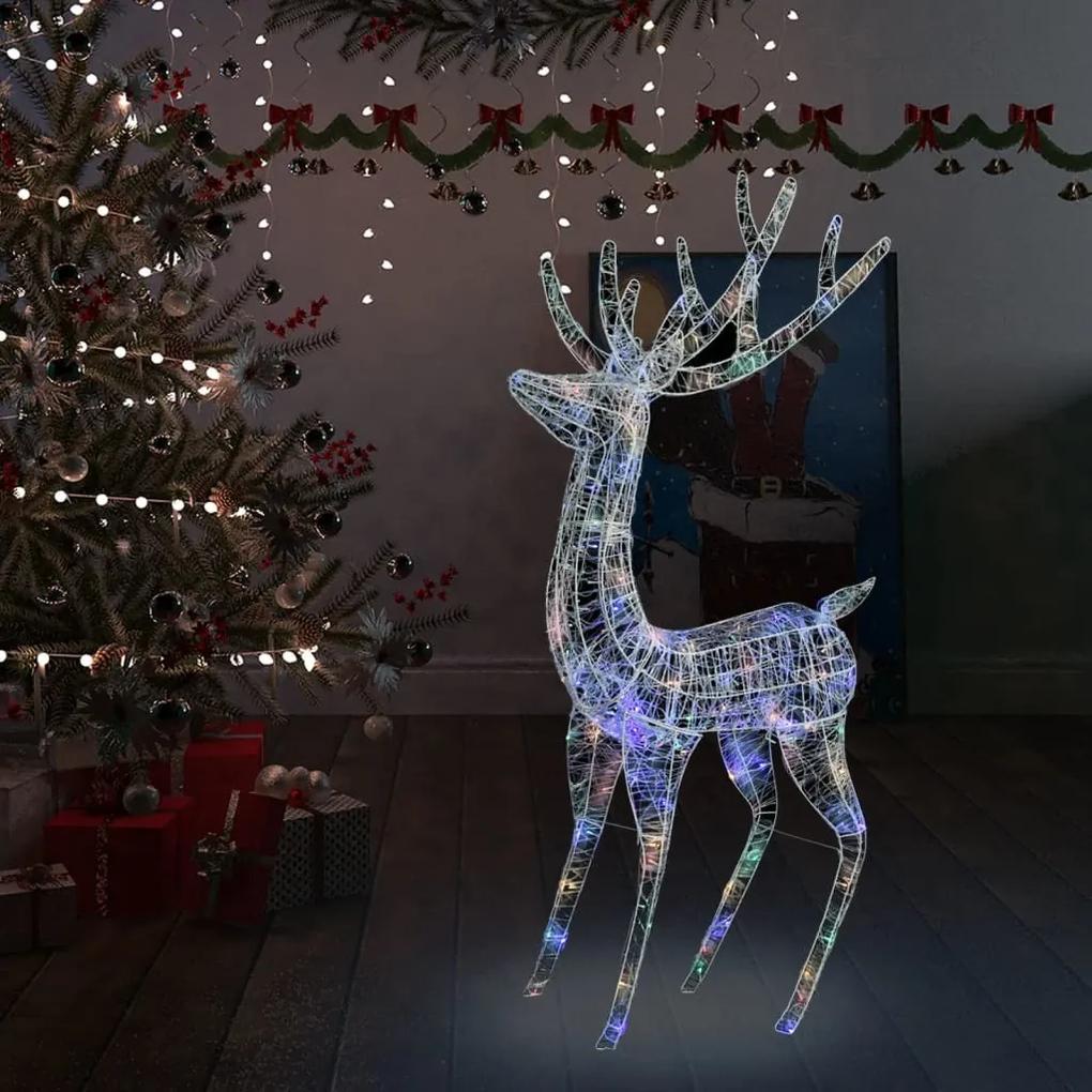 vidaXL XXL Akrylový vánoční sob 250 LED 180 cm světlo [329785] Barva: Modrá