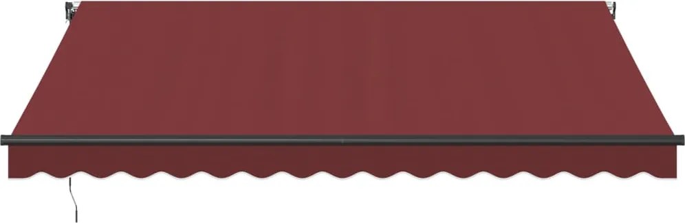 Automatická zatahovací markýza burgundská 400 x 350 cm 3215000