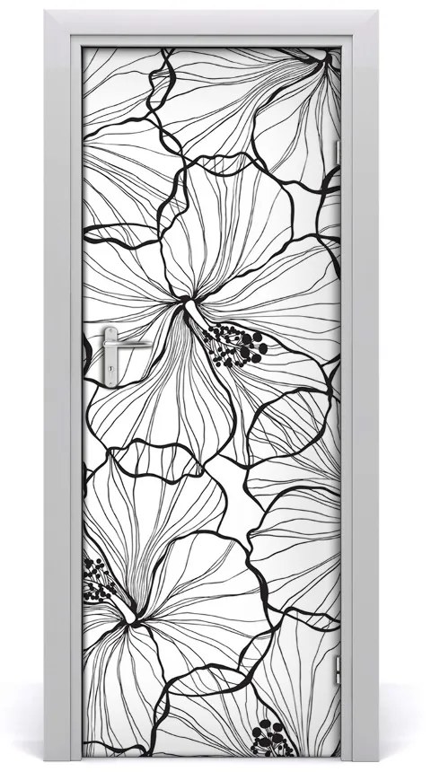 Samolepící fototapeta na dveře Hibiskus 75x205 cm