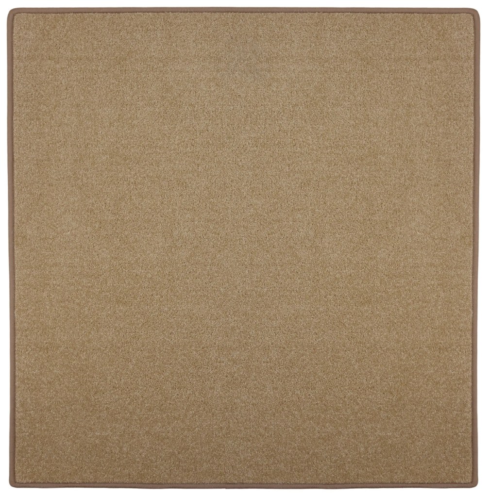 Vopi, Kusový koberec Eton béžový 70 čtverec, 200x200, béžová, chodba / předsíň