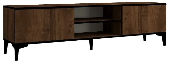 TV stolek Erem - Walnut, Black