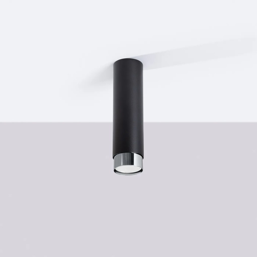 Sollux Lighting Stropní svítidlo NERO 22,5 černé/chromové