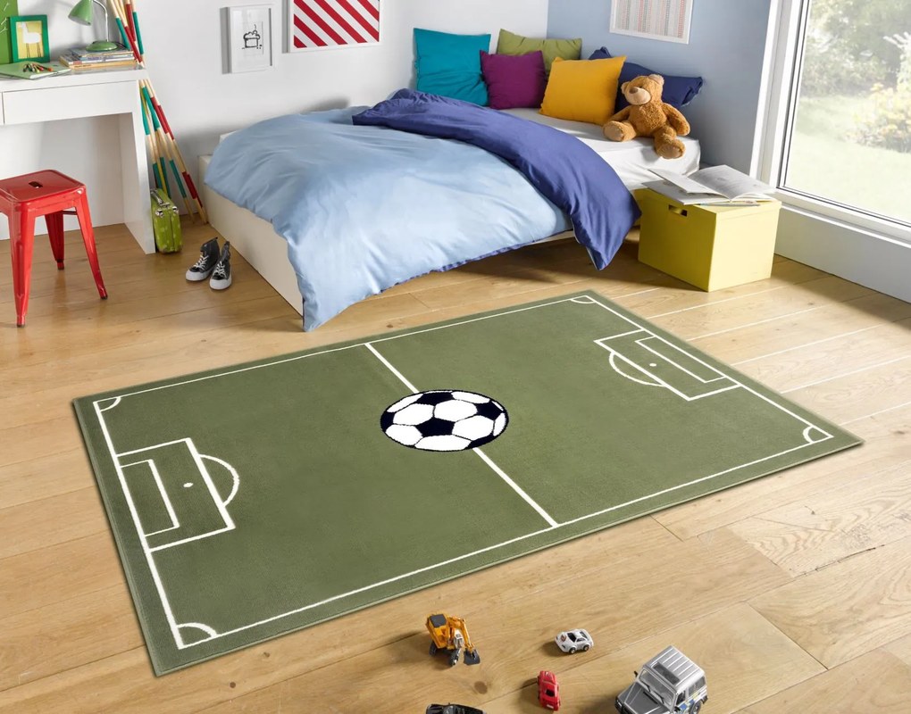 Hanse Home, Dětský koberec Adventures 105526 Green, 160x220, zelená, dětský pokoj