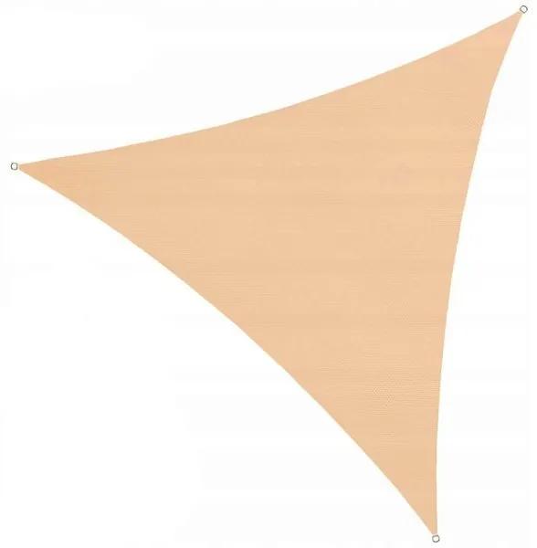 SEVERNO Stínící plachta HEL trojúhelníková béžová 3x3x3 m