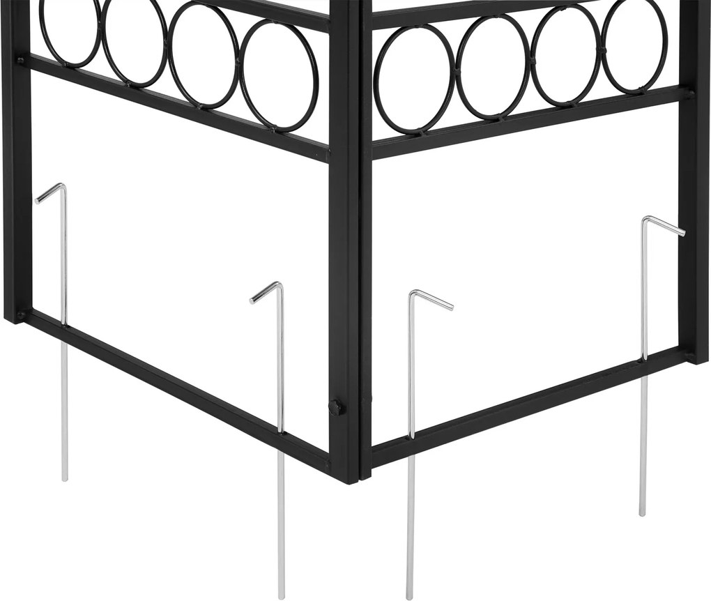 Zahradní altán antracitový 3 x 3 m 108722