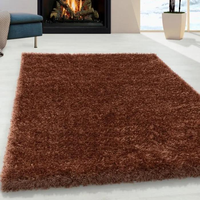 Vopi | Kusový koberec Brilliant shaggy 4200 cooper - 140 x 200 cm