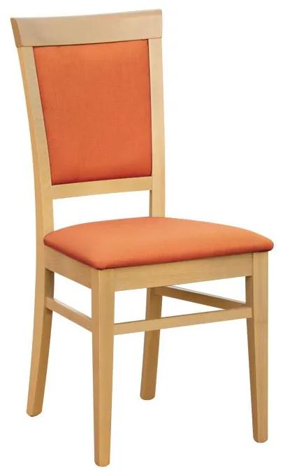Stima Dřevěná jídelní židle MANTA | Sedák: carabu crema 86,Odstín: tm.hnědá