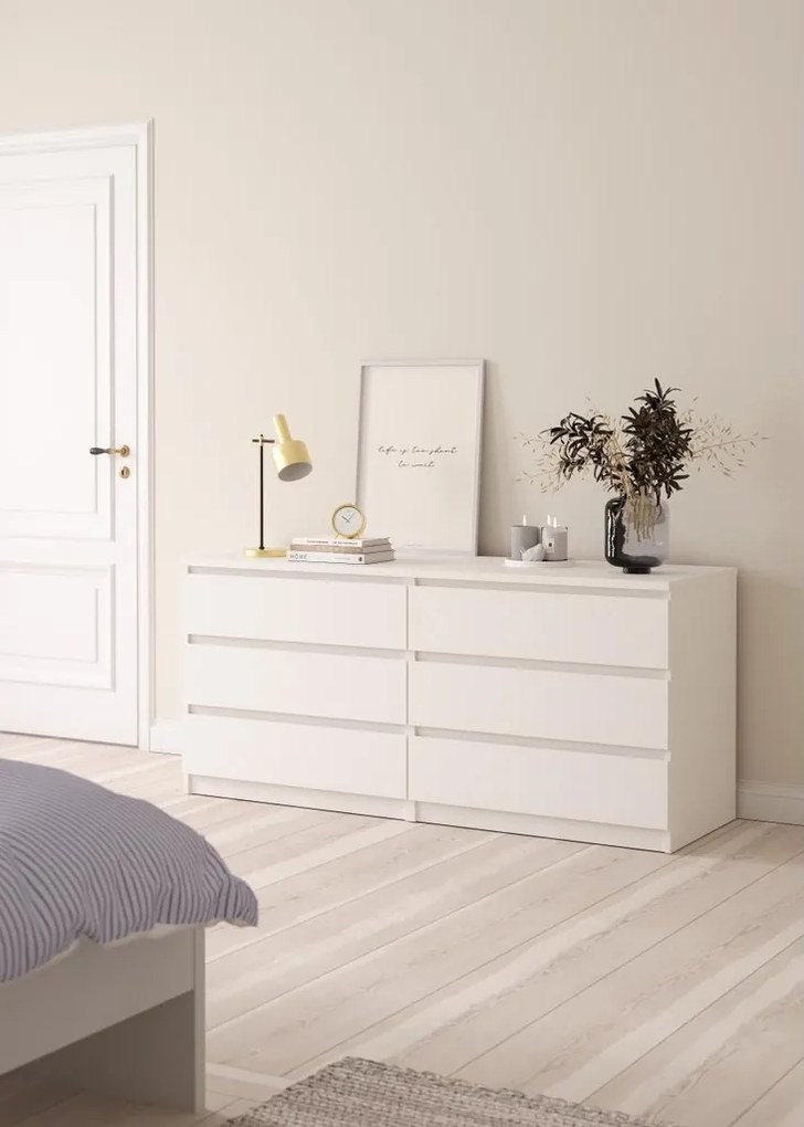 Komoda Simplicity 154 x 50 x 70 cm, bílá
