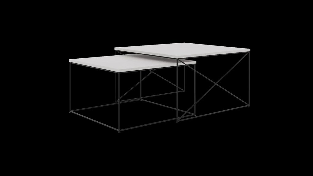 ADRK Furniture Konferenční stolek 2v1 Licco CT-LIC-B-BE