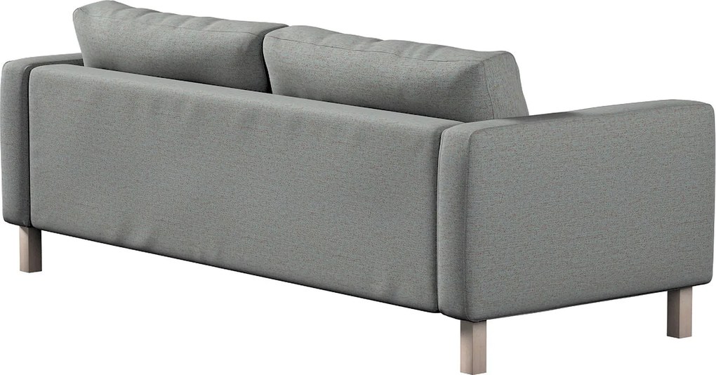 Potah na pohovku IKEA Karlstad 3-místná, nerozkládací, krátký barva modrá látka pletený vzor