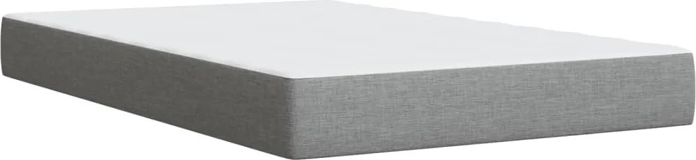 Box spring postel s matrací světle šedá 120 x 200 cm textil 3290462