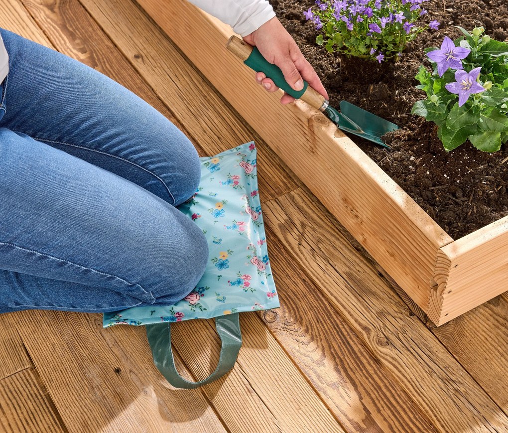 Tchibo - Zahradnický polštářek na klečení - barva: modrá