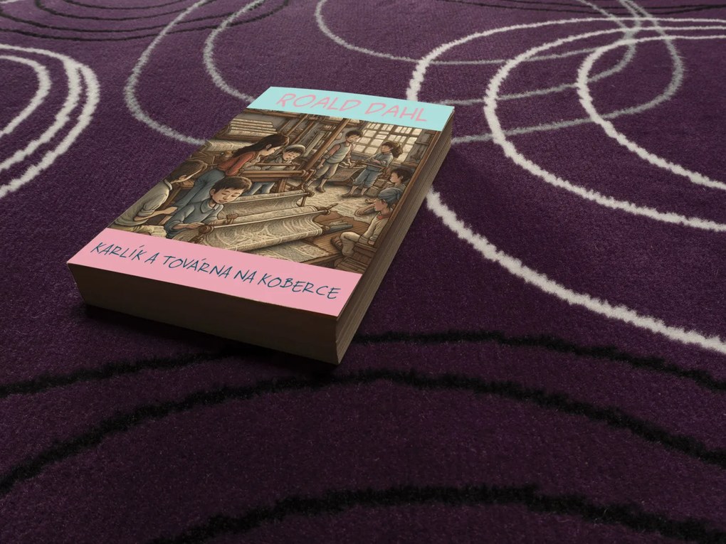 Alfa Carpets, Kusový koberec Circles lila, 190x280, fialová, chodba / předsíň