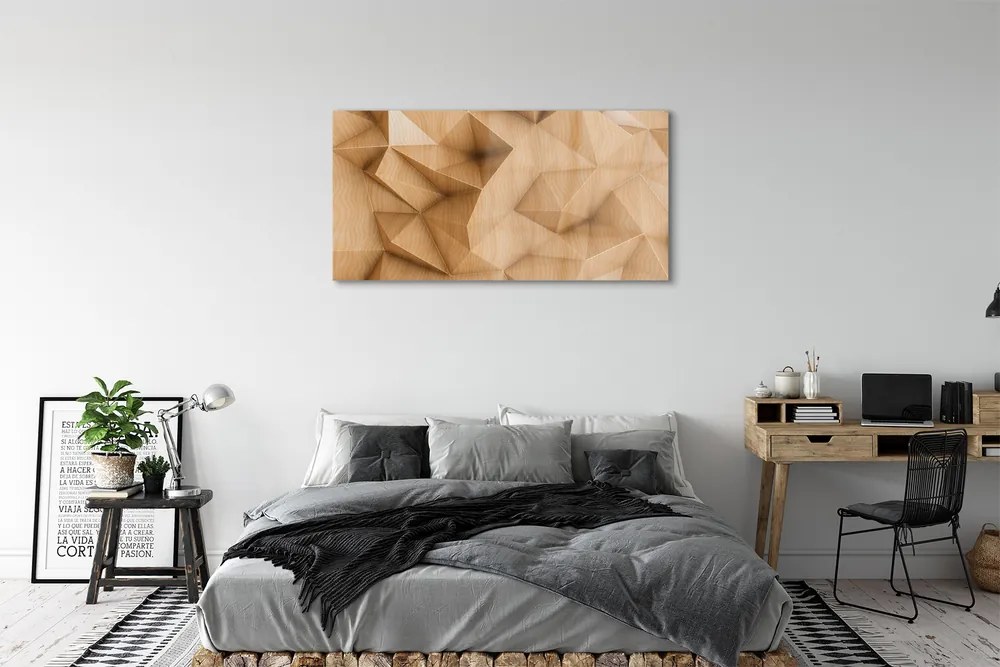 akrylový obraz Solid mozaika dřevo 125x50 cm
