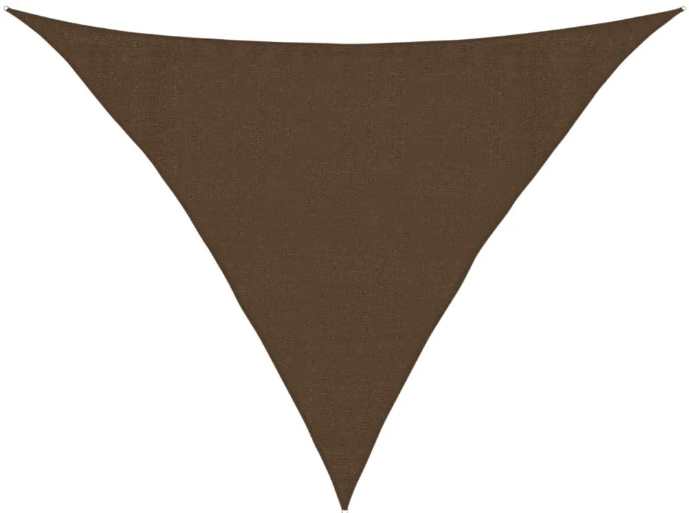 Stínící plachta 160 g/m² hnědá 3,5 x 3,5 x 4,9 m HDPE 311807