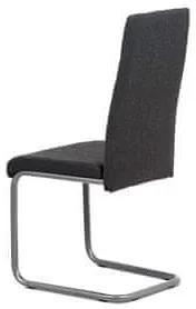 Autronic Moderní jídelní židle Jídelní židle, šedá látka, kov matný antracit (DCL-400 GREY2)