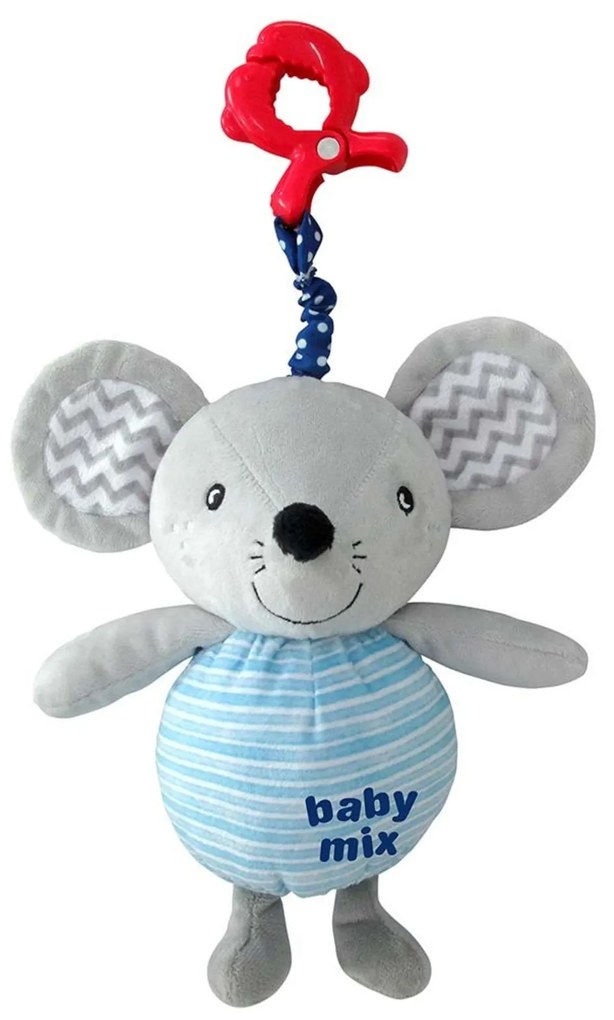 Dětská plyšová hračka s hracím strojkem Baby Mix Myška