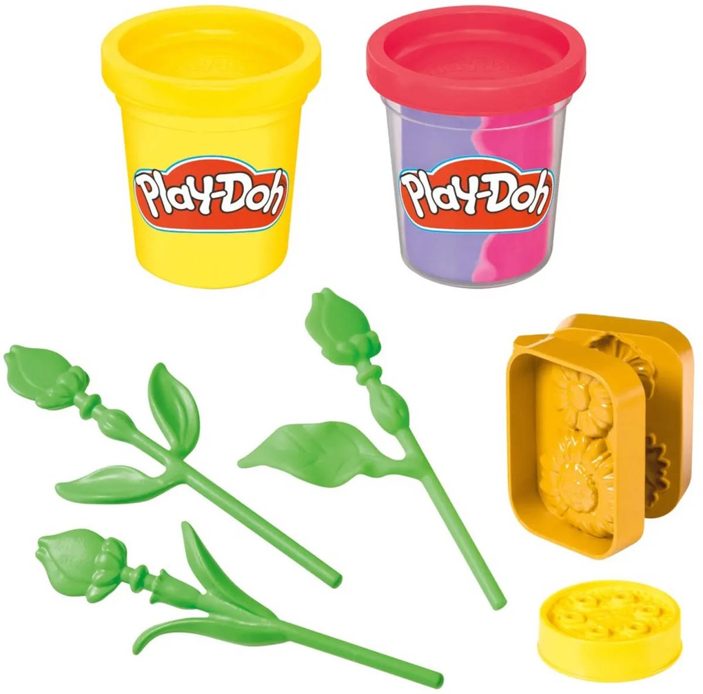 HASBRO PLAY-DOH Malé květinky kreativní set modelína s nástroji 2 druhy 14g2476